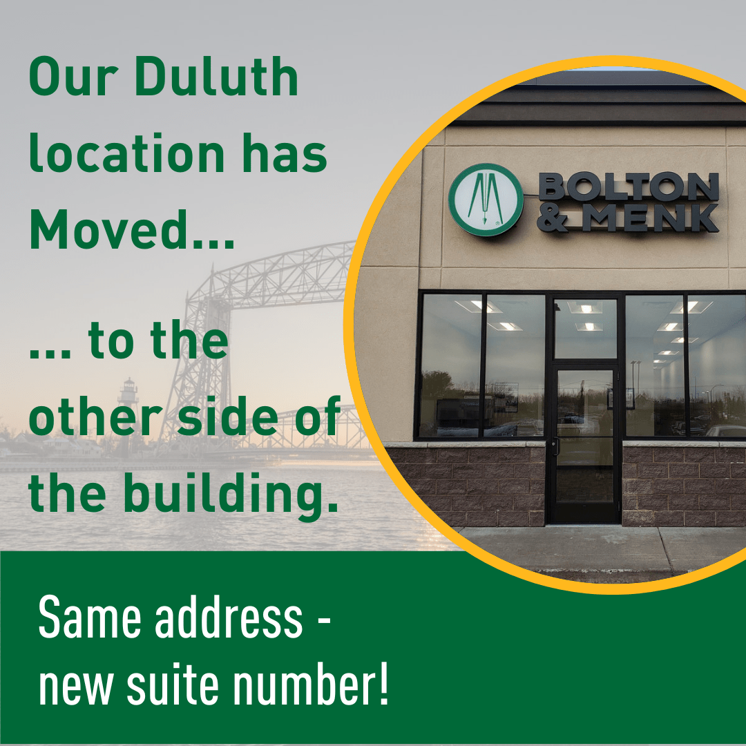 Our Duluth, Minnesota Office has Moved - Bolton & Menk