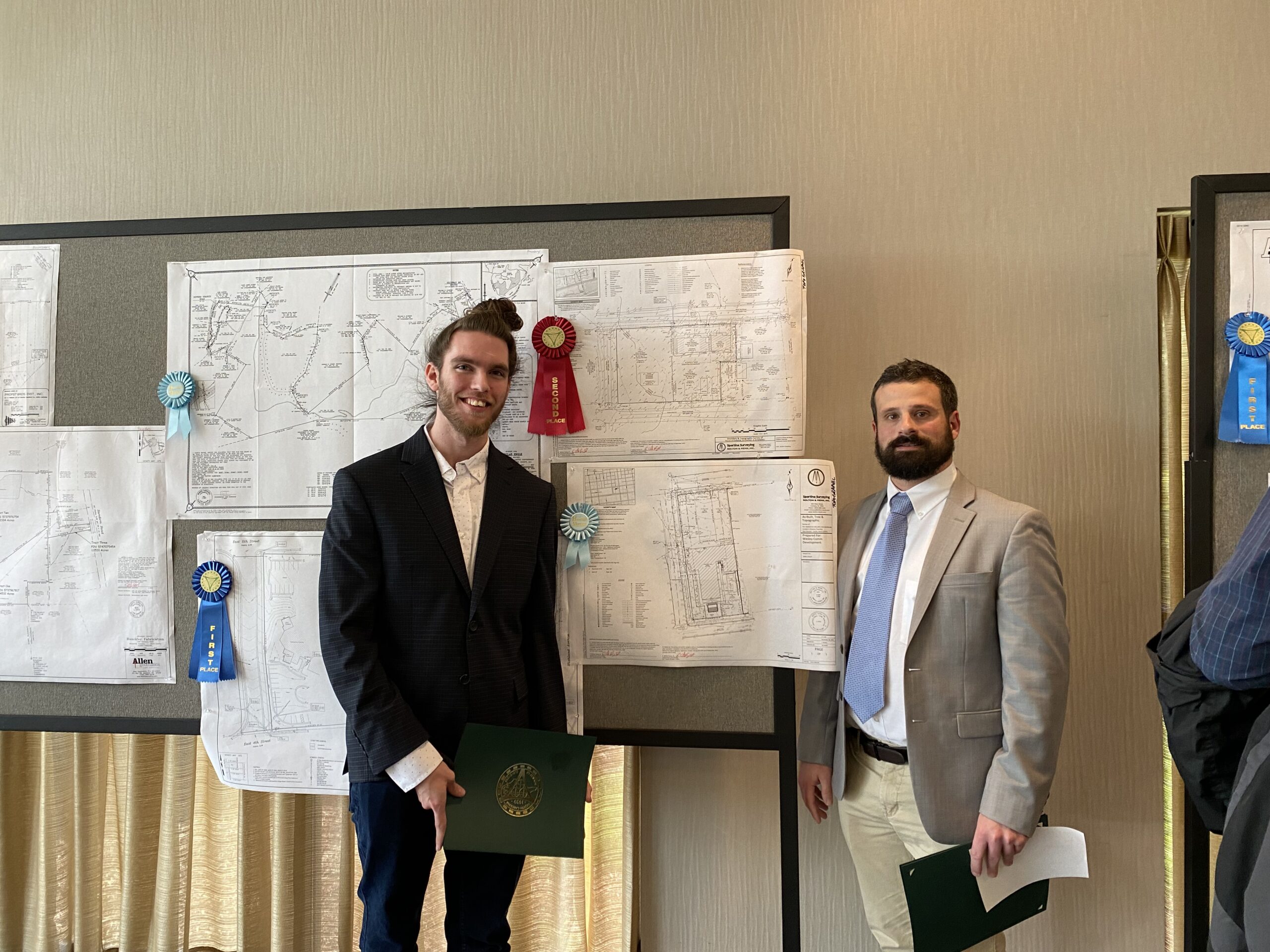 NC Society of Surveyors Honor Logan Breese & Scott Petrarca - Bolton & Menk